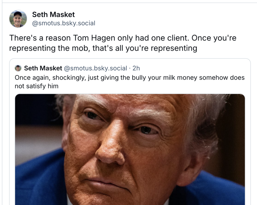 Should your extremely expensive lawyer understand how a shakedown works ...